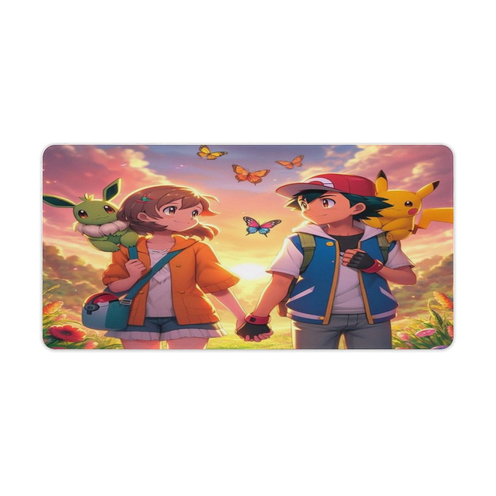 Pokemon Large Gaming Mouse Pad for Lightweight Mousepad , Non-Slip Base ...