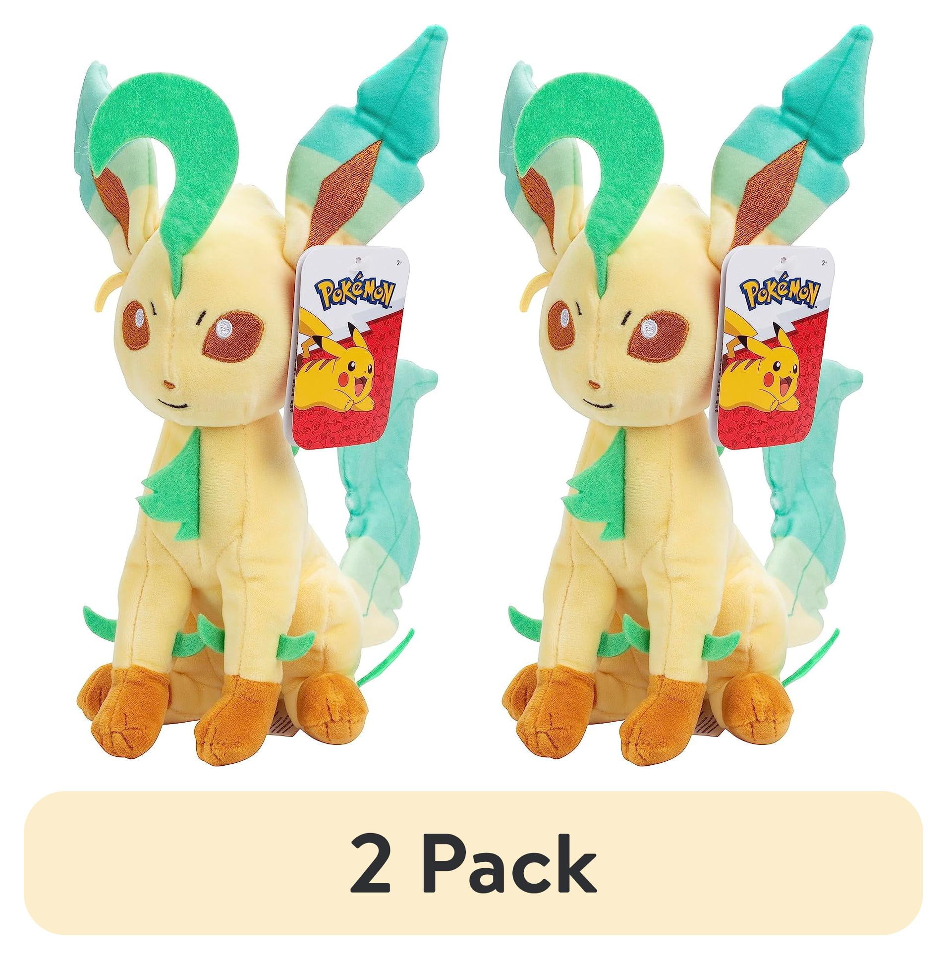 (2 pack) Pokemon 8" Leafeon Plush - Officially Licensed - Eevee ...