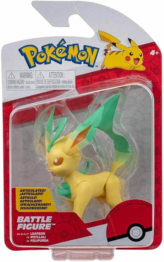 Pokemon Leafeon Battle Figure 3 In Jazwares - Walmart.com