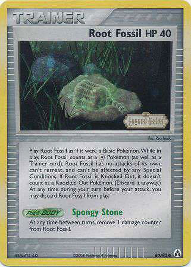 Pokemon Legend Maker Reverse Holo Root Fossil #80 - Walmart.com