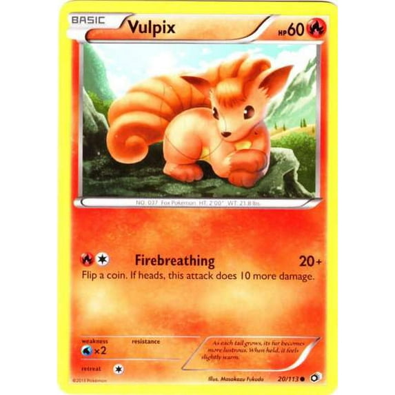 Pokemon Legendary Treasures Common Vulpix #20 - Walmart.com
