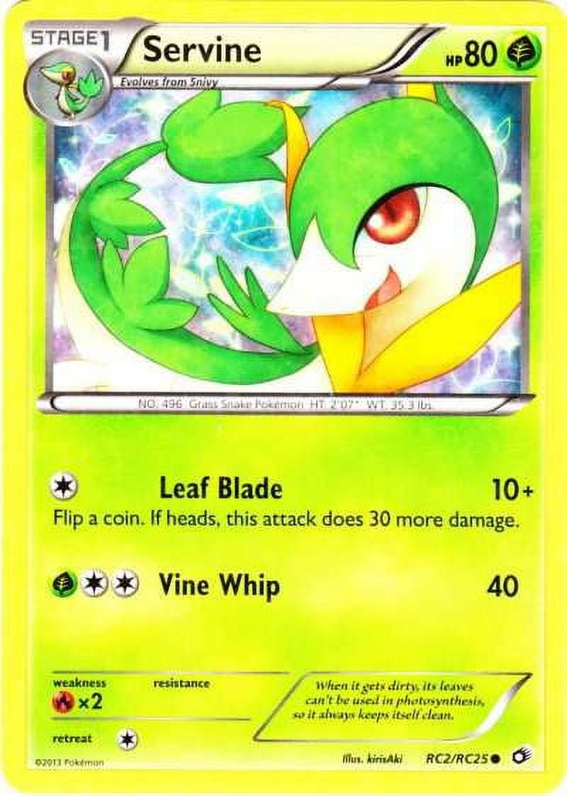 Pokemon Legendary Treasures Radiant Collection Common Servine RC2 ...