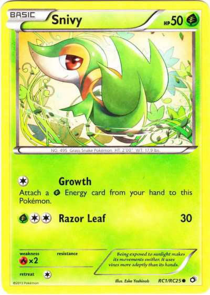Pokemon Legendary Treasures Radiant Collection Common Snivy RC1 ...