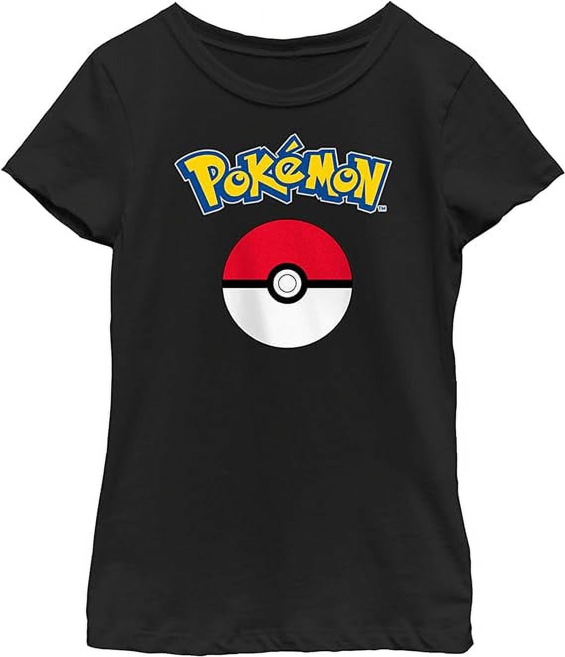 Pokemon Logo Outline Girls Short Sleeve Tee Shirt - Walmart.com