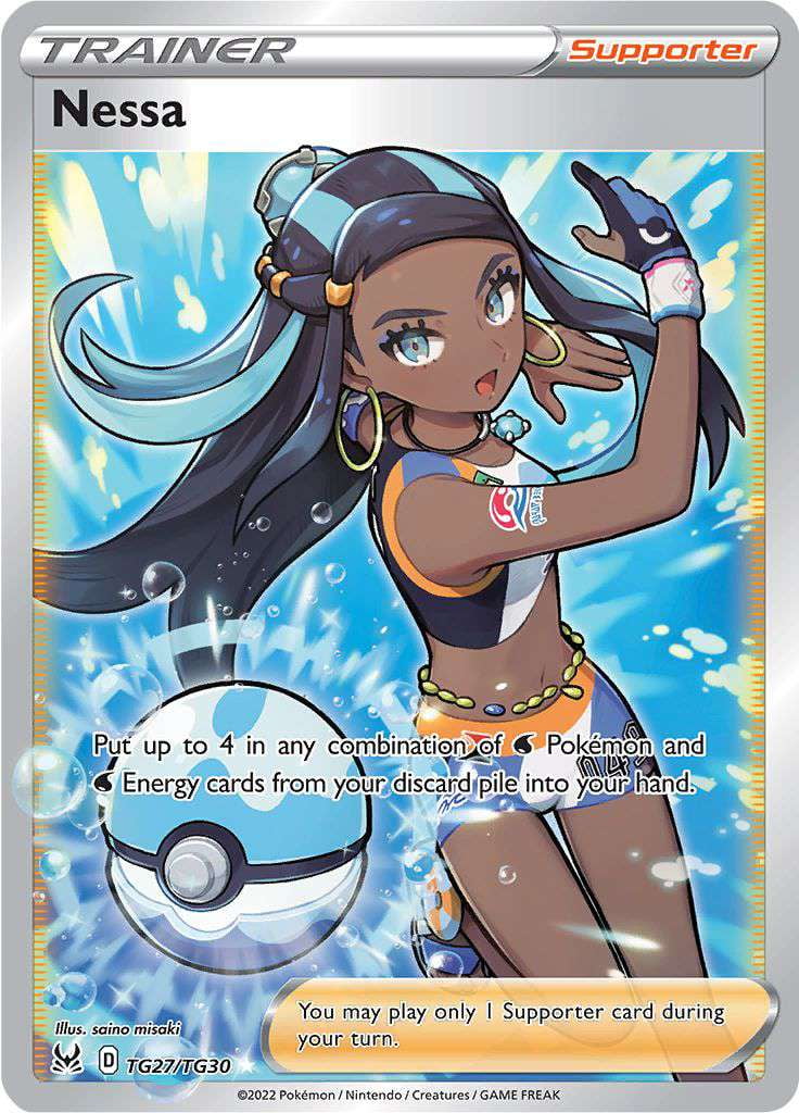 Pokemon Lost Origin Ultra Rare Nessa TG27 (Full Art) - Walmart.com