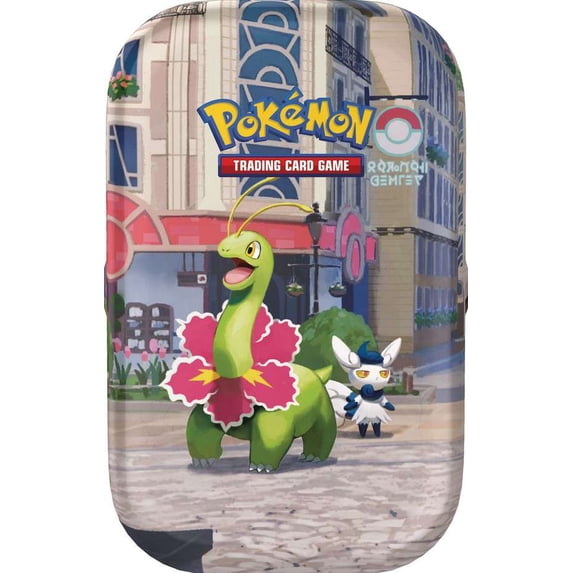 Pokemon Lumiose City Meganium Mini Tin [2 Booster Packs & Sticker Sheet ...