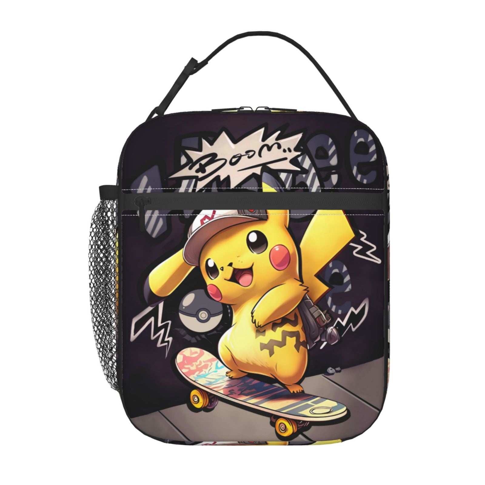 Pokemon Lunch Box Anime Lunch Bag Stuff Merch Large Capacity Insulated ...