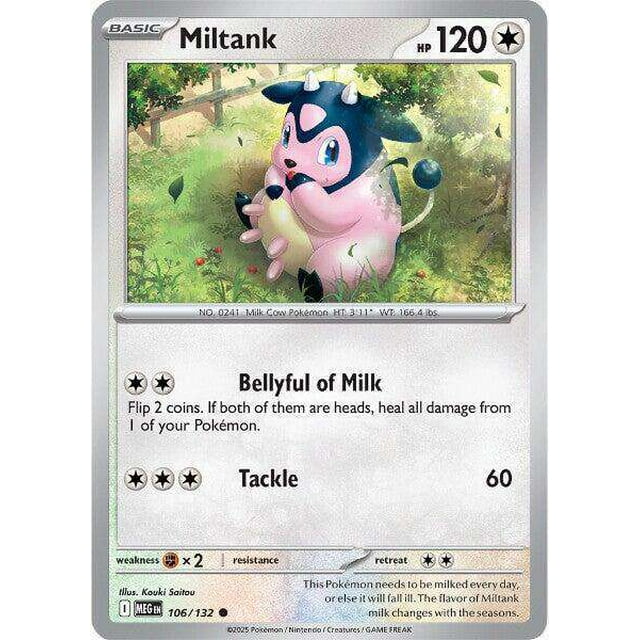 Pokemon ME01: Mega Evolution Common Miltank #106 - Walmart Business ...