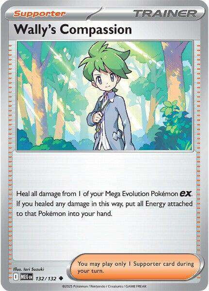 Pokemon ME01: Mega Evolution Uncommon Wally's Compassion #132 - Walmart.com
