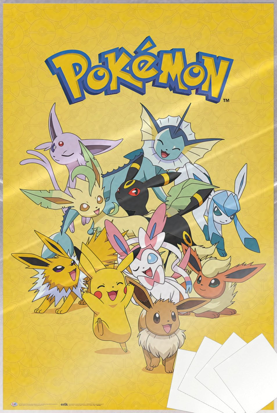 Pokemon - Manga Anime TV Show Gaming Poster (Eeve Evolution - Version 2 ...