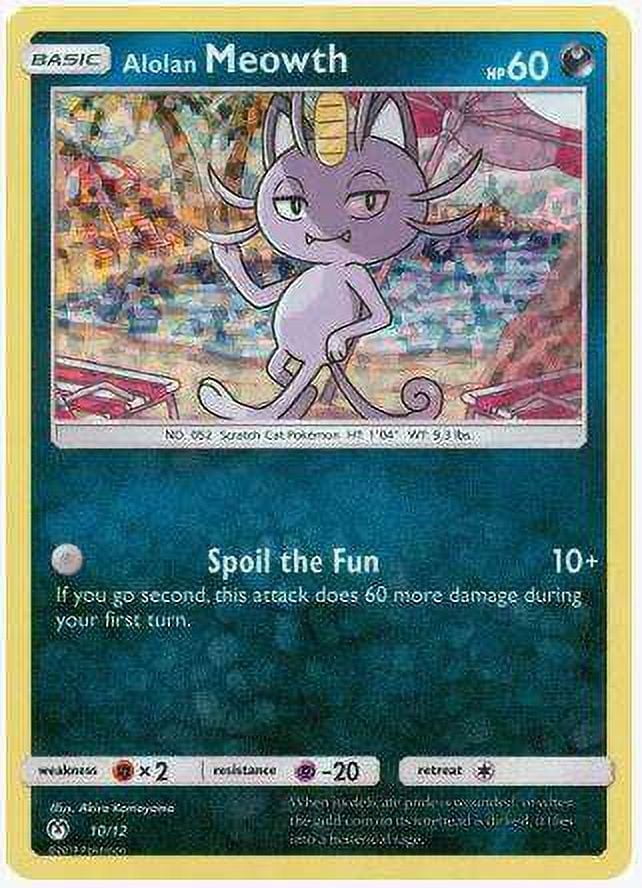Pokemon McDonald's Promos 2019 Alolan Meowth #010/020 - Walmart.com