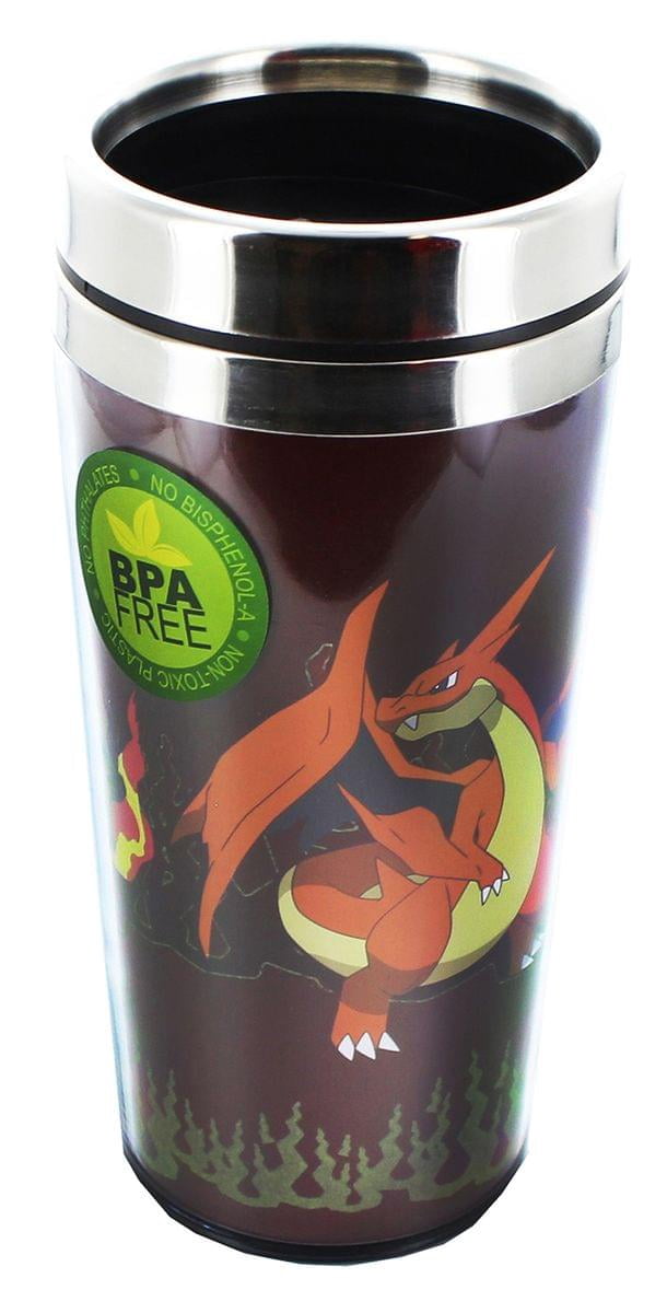 Pokemon Mega Charizard Y 16oz Travel Cup - Walmart.com