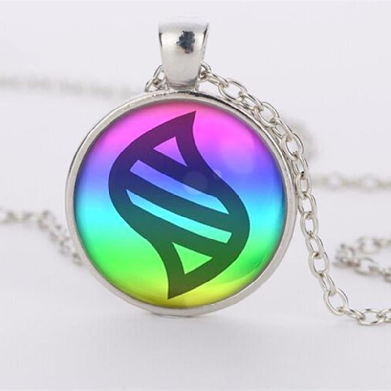 Pokemon Mega Stone Necklace Jewelry Glass Heart Round Pendant Charm ...