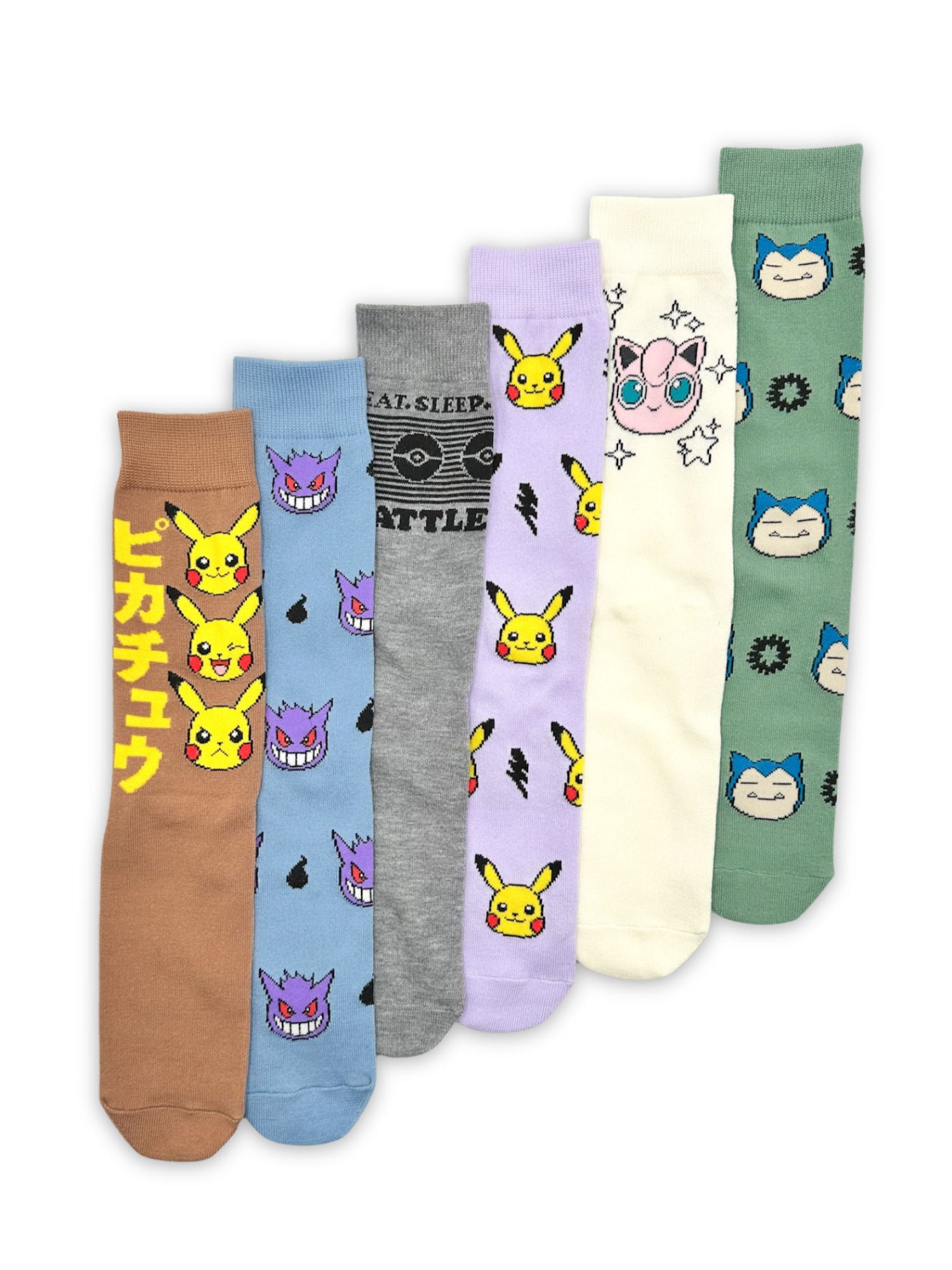 Pokemon Men's Casual Crew Socks, 6-Pack, Size 8-12 - Walmart.com