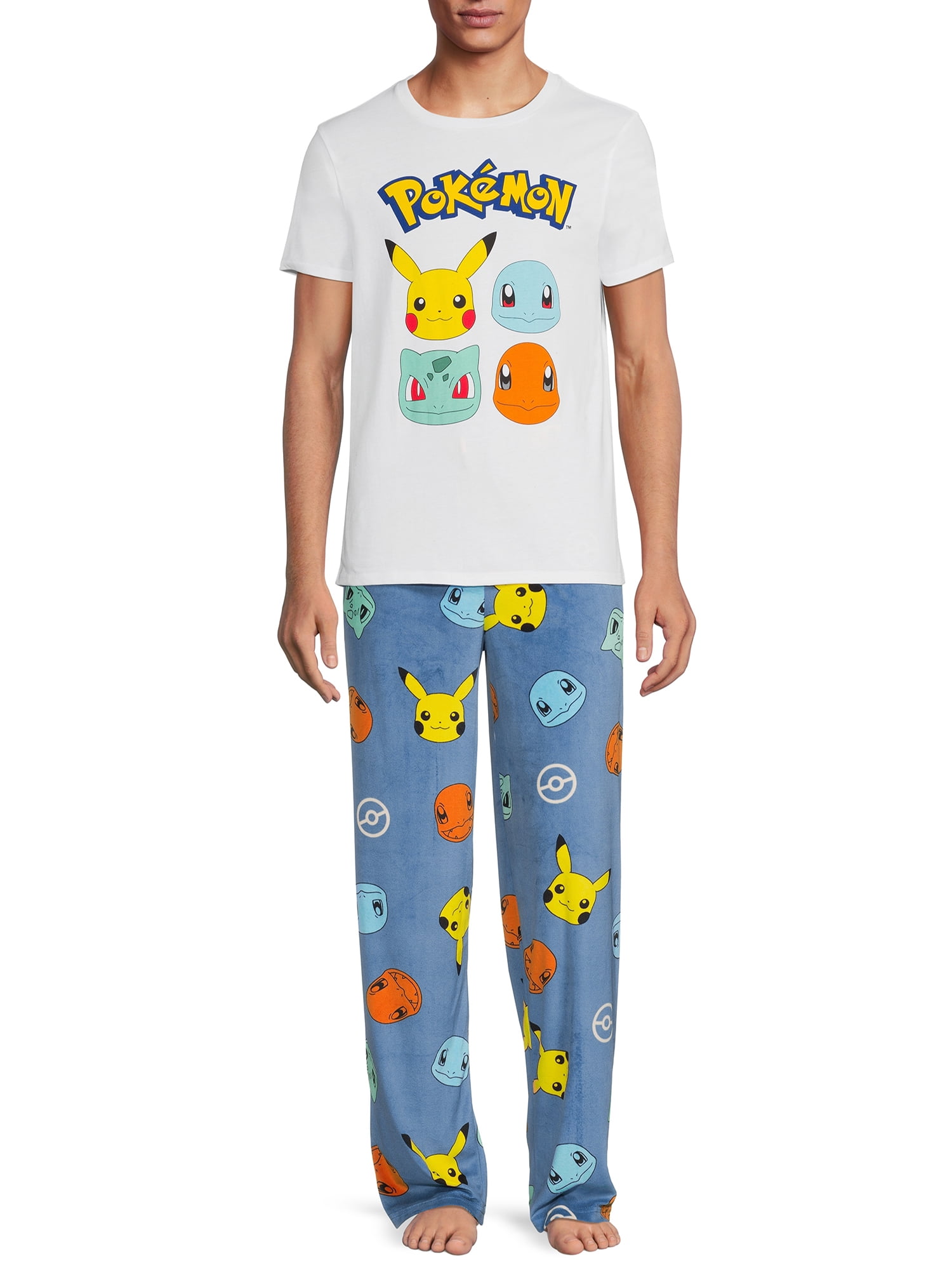 Pokemon Men's Graphic Sleep Tee & Pants Set, 2-Piece - Walmart.com