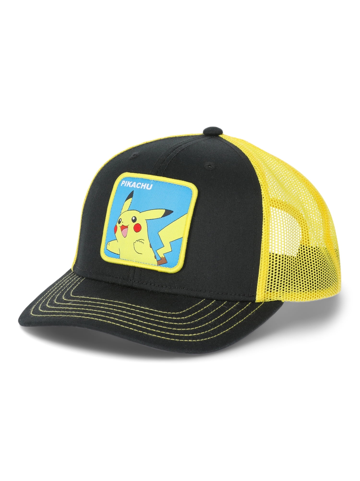 Pokemon Men’s Pikachu Adjustable Snapback Trucker Hat, One Size Fits ...