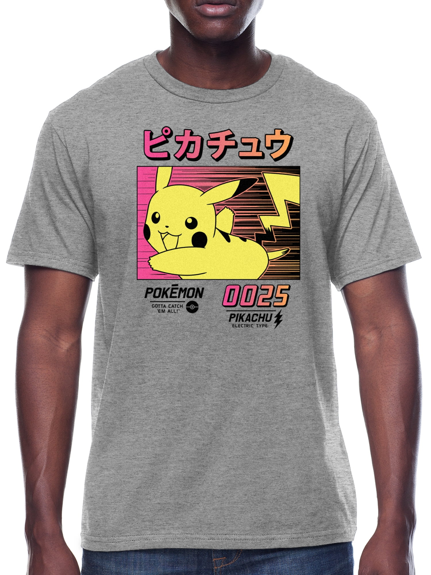 Pokemon, Mens Apparel Graphic T-Shirt, Fully Charged, Sizes S-3XL ...