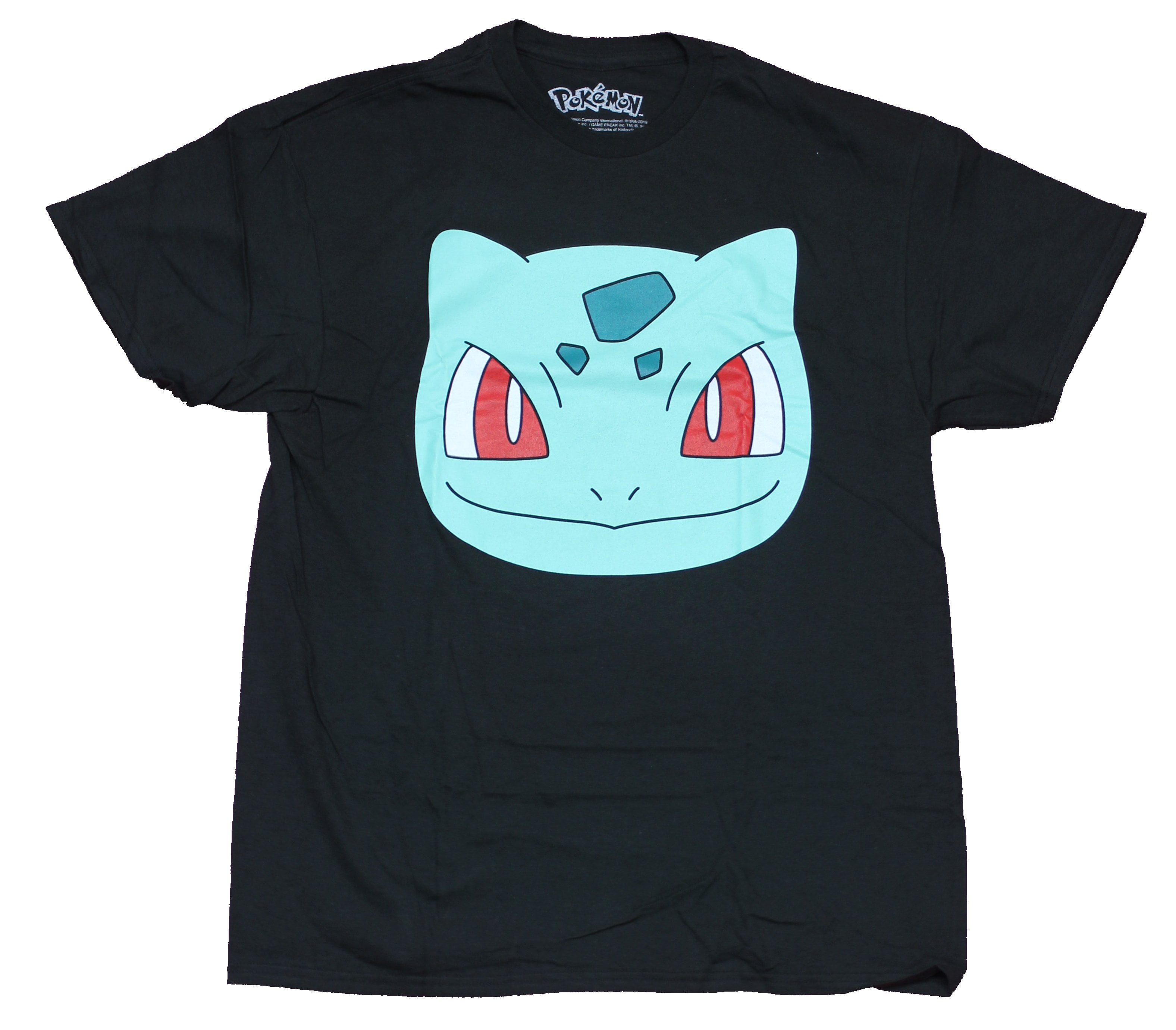 Pokemon Mens T-Shirt - Bulbasaur Big Smiling Head Image (Large ...
