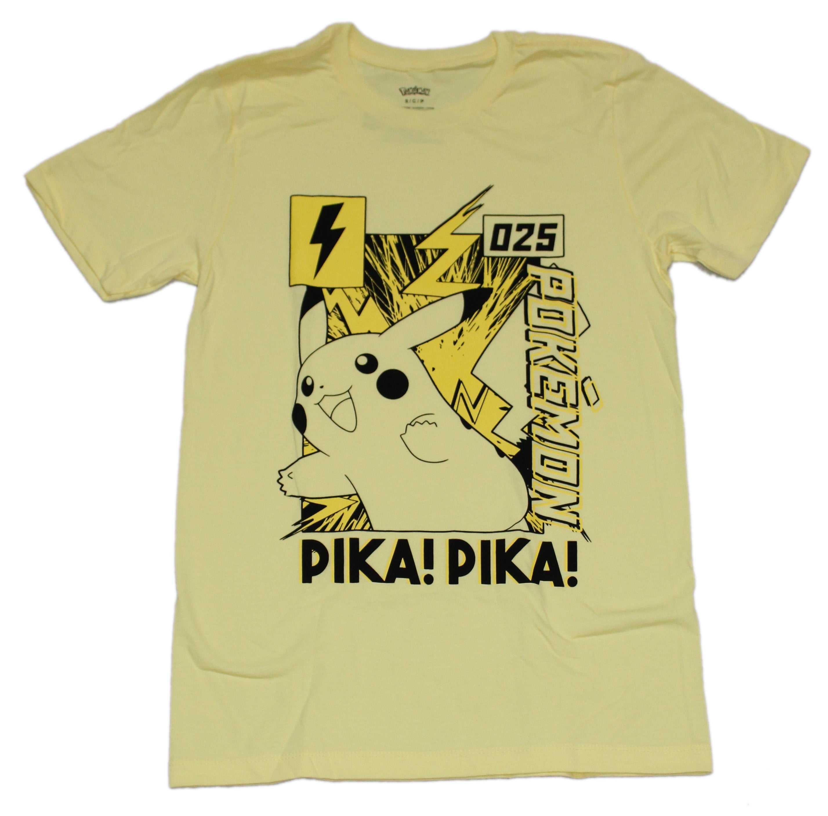 Pokemon Mens T-Shirt - Pikachu Pika Pika! Box Image (X-Large) - Walmart.com