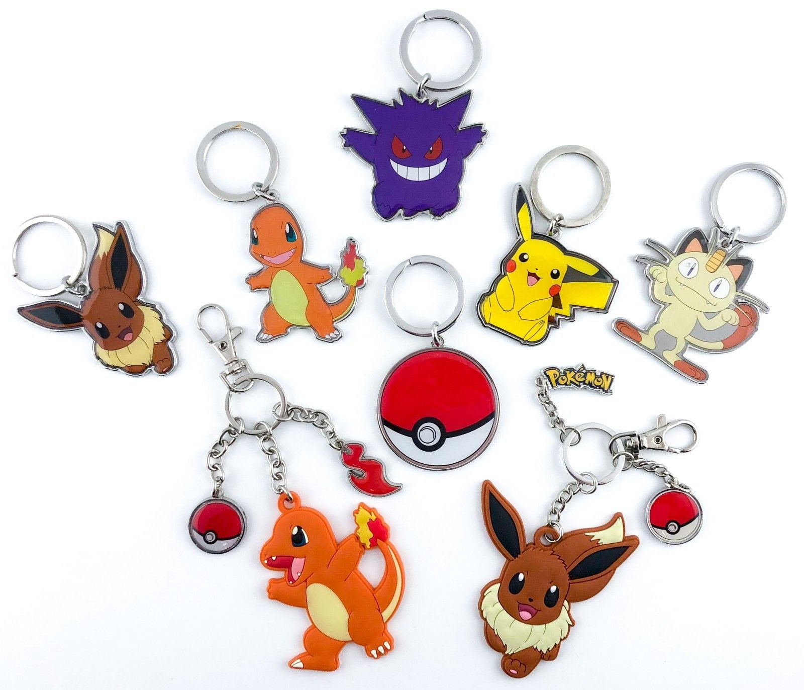 Officially Licensed Pokemon Meowth Metal Keychain Key Ring - Walmart.com