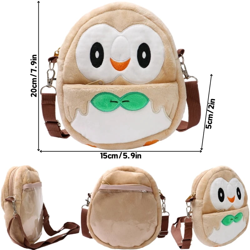 Pokemon Mimikyu Eevee Snorlax Charmander Plush Shoulder Bag Toys Kawaii ...
