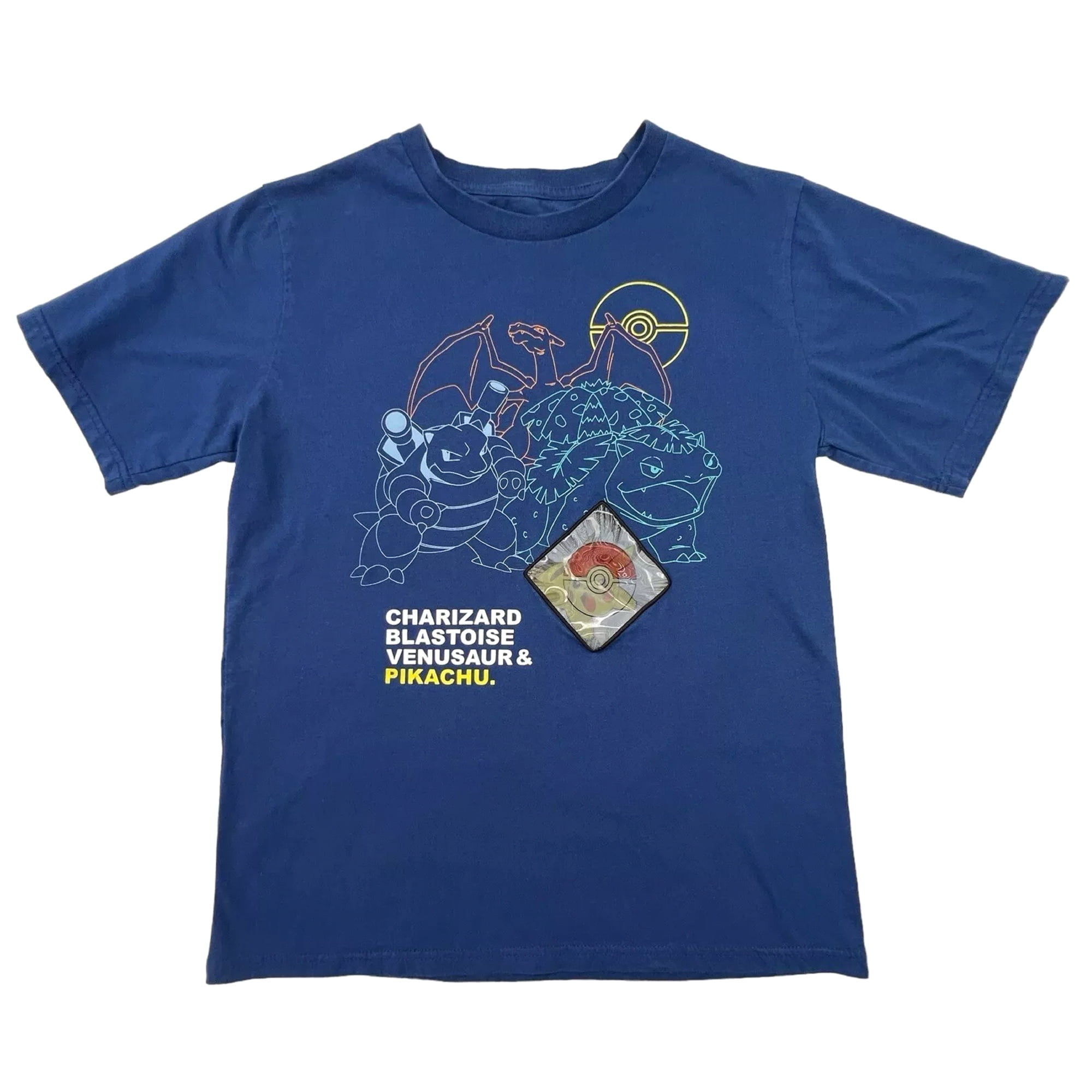 Pokemon Multiple Character With Reflective Patch Big Boy's T-Shirt ...
