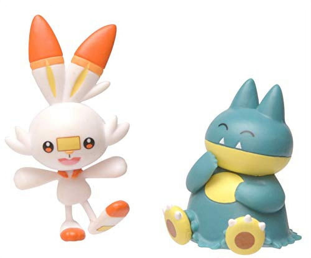 Pokemon Munchlax & Scorbunny Articulated Action Figure Set for Ages 4 ...