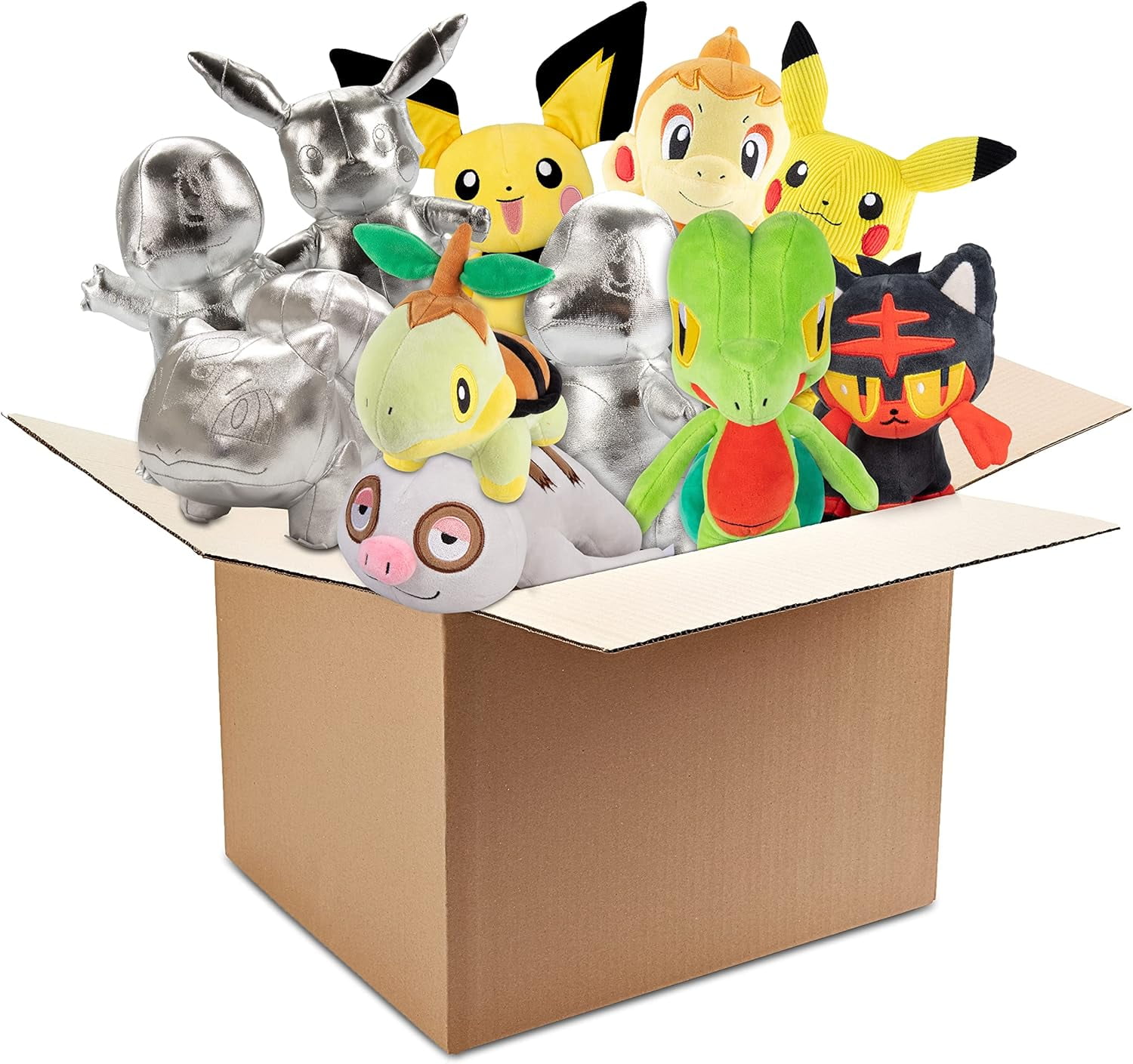 Pokemon 8" Mystery Blind Box 3-Pack Plush - Receive 3 Assorted Random ...
