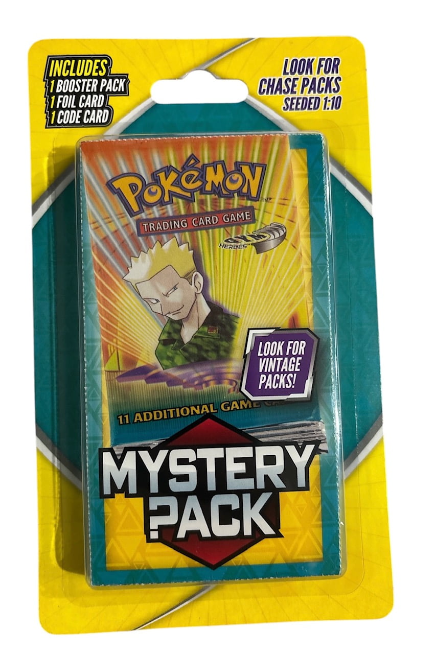 Collectible Pokemon Mystery Pack - Chase Packs Seeded 1:10 Look for ...