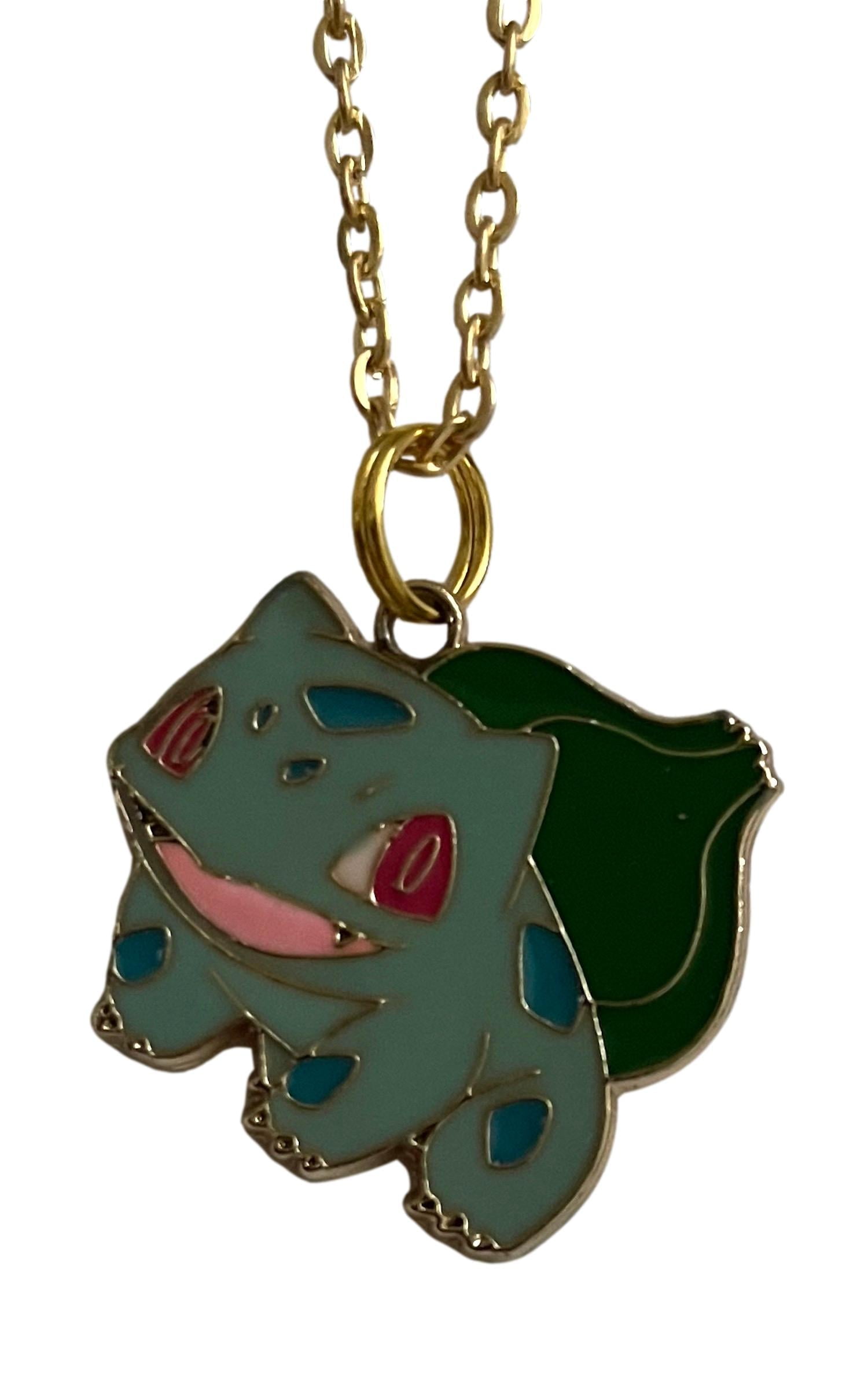 Pokemon Necklace Bulbasaur Charm Pendant - Walmart.com