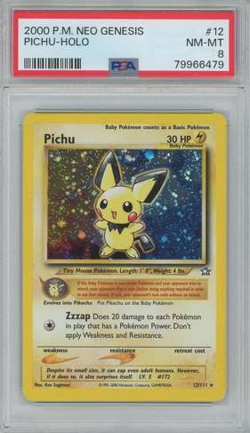 Pokemon Neo Genesis Pichu Graded Card - Walmart.com