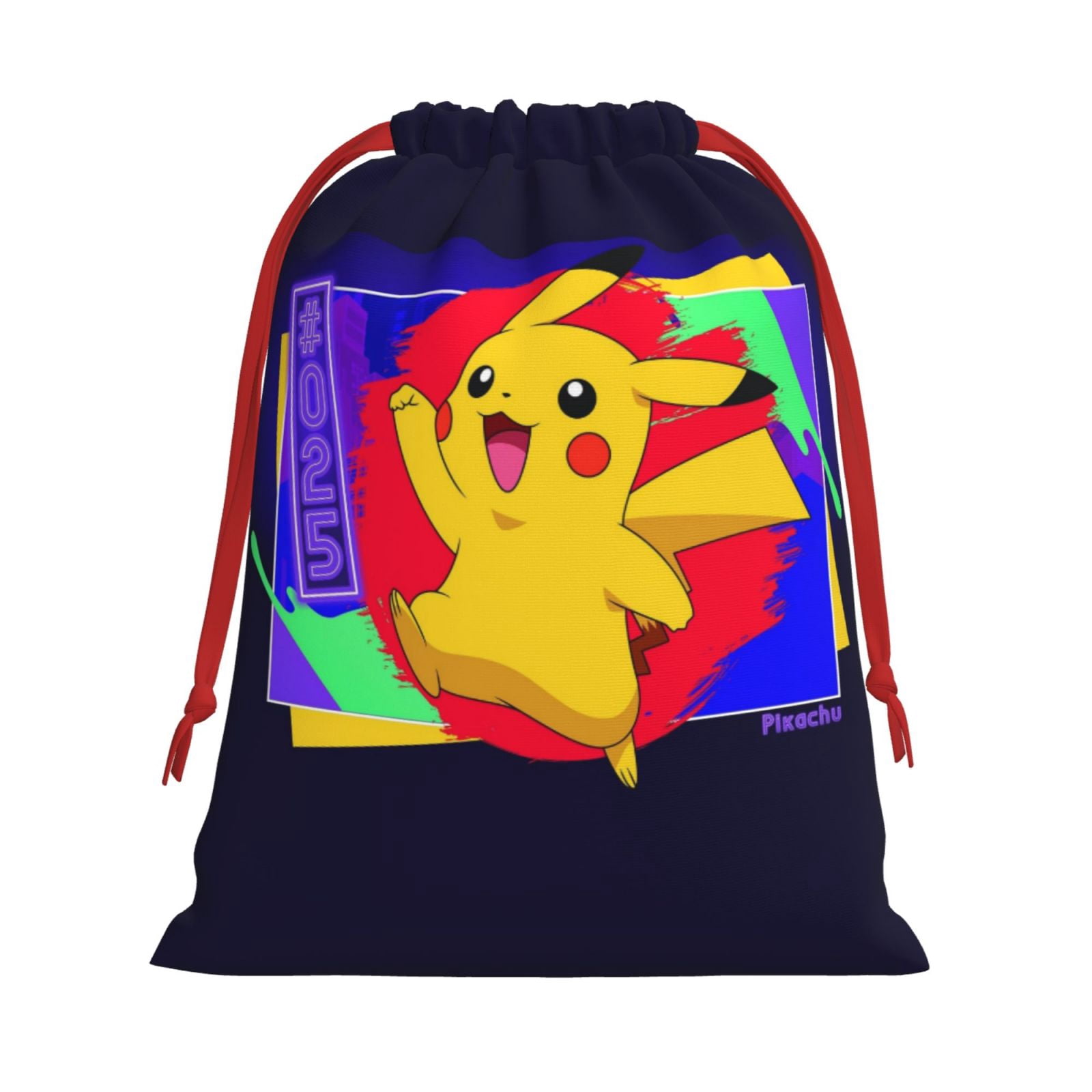 Pokemon - Neon Lights Pikachu Drawstring Bag For Kids Adults Gifts ...
