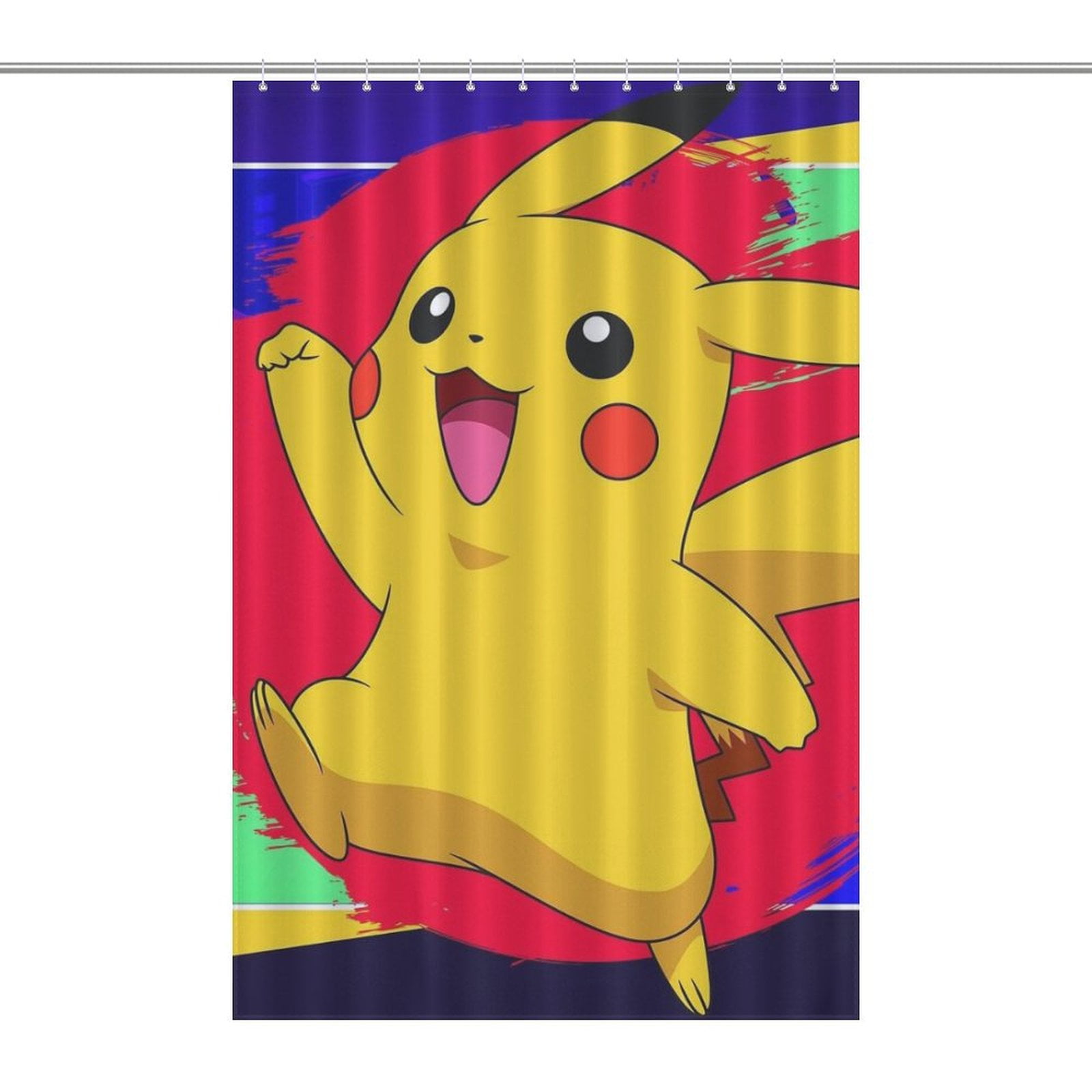 Pokemon - Neon Lights Pikachu Shower Curtain,Printing Polyester Shower ...