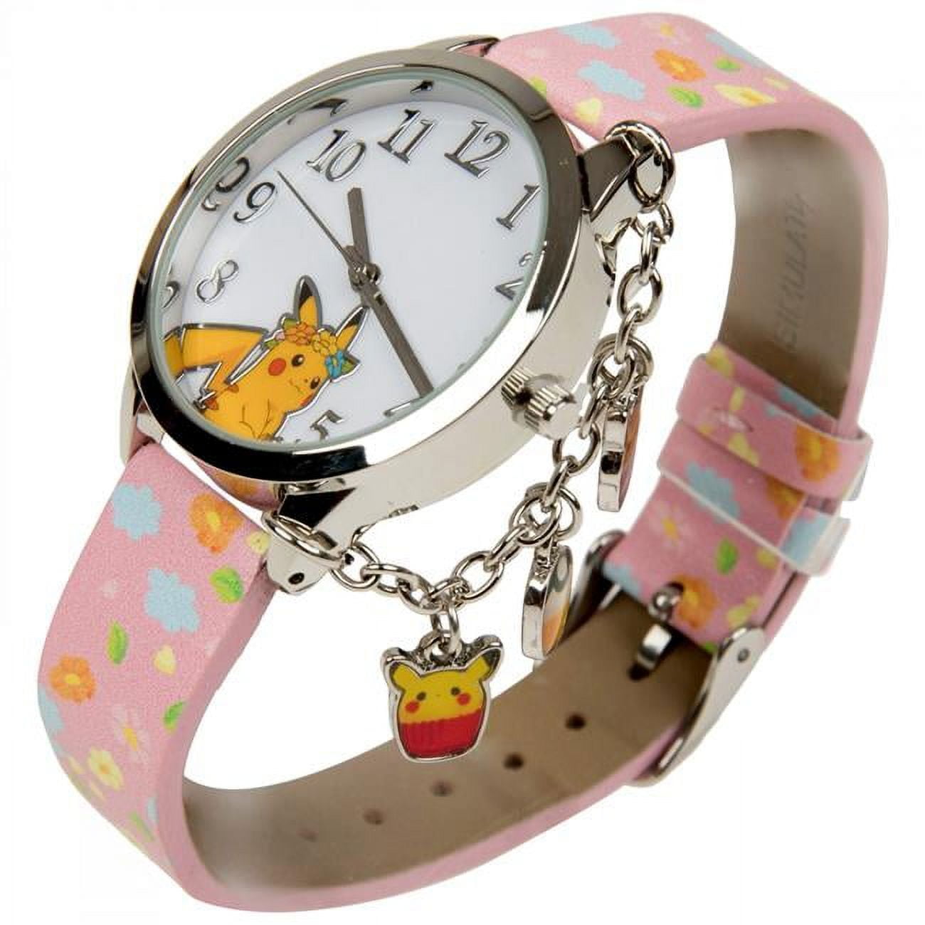 Pokemon Nintendo Pikachu Watch with Charms & Silicone Band - Walmart.com