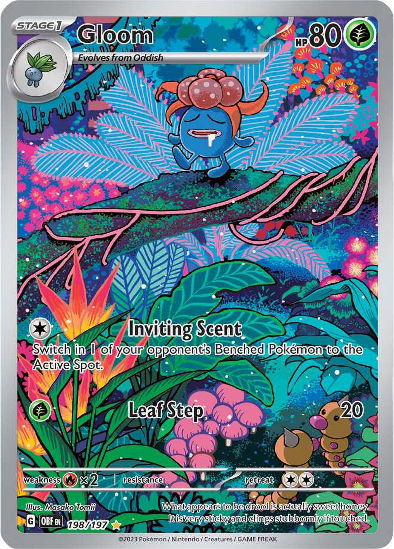Pokemon Obsidian Flames Gloom #198 (Illustration Rare) - Walmart.com