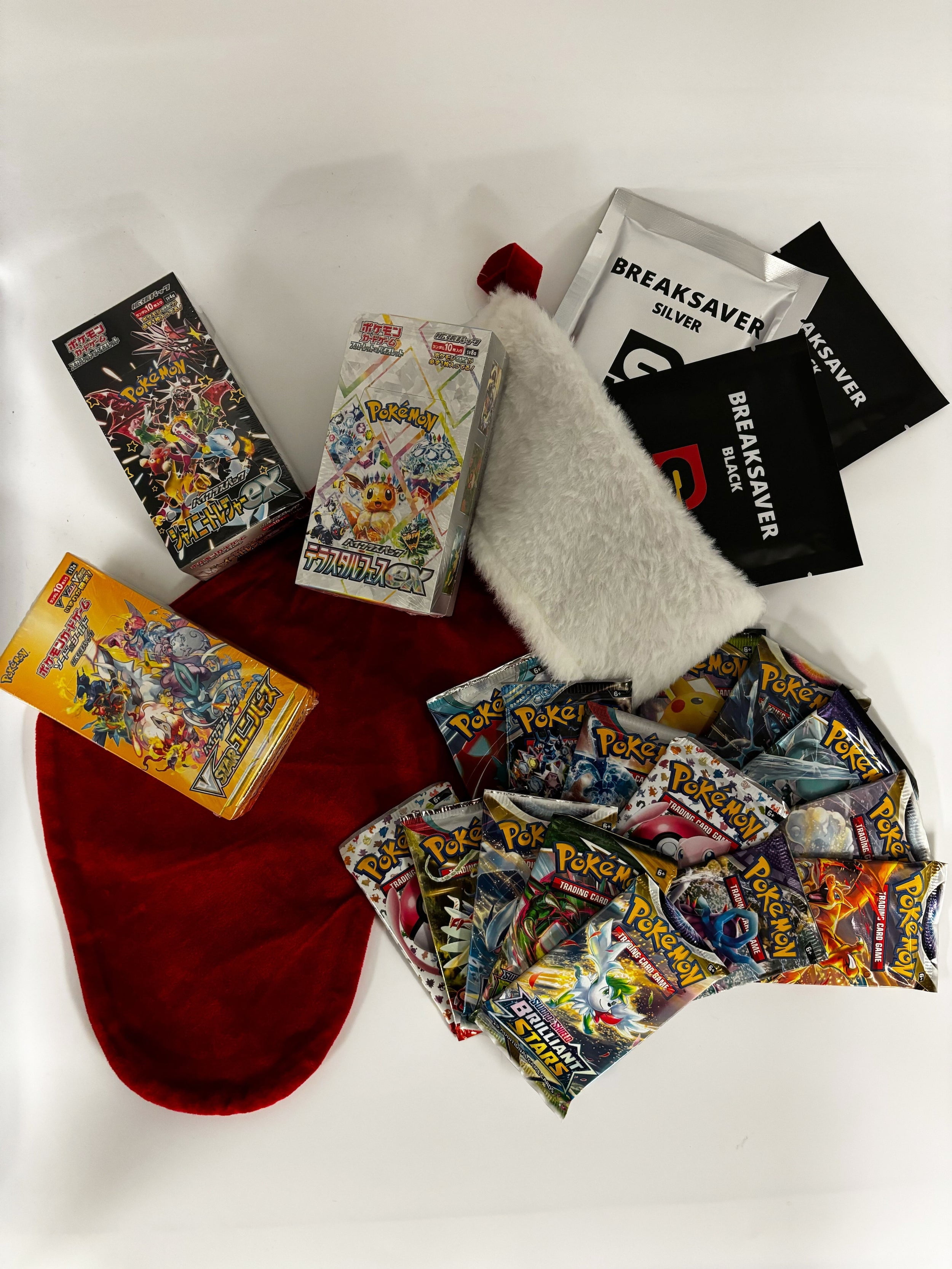 Pokemon Pack Bundle: 1 BreakSaver Silver , 2 BreakSaver Black, 15 ...