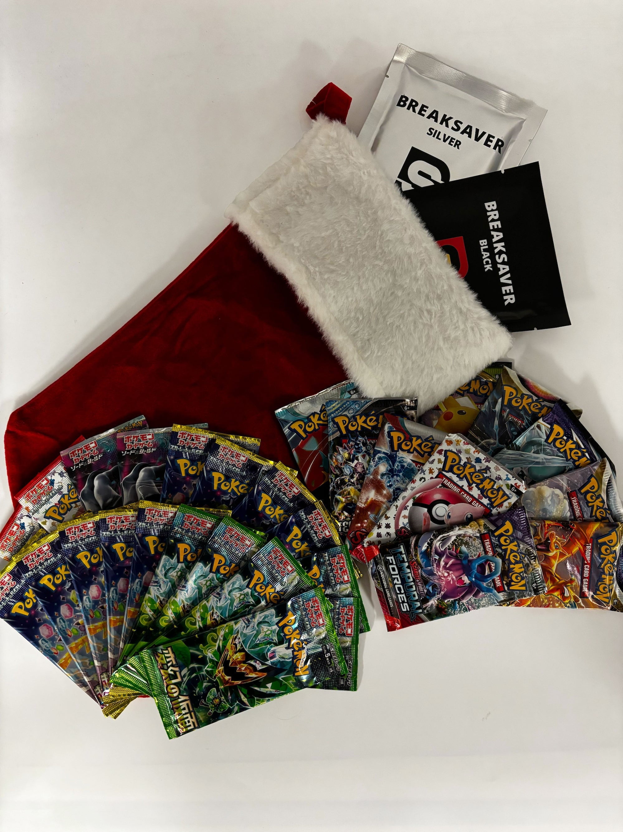Pokemon Pack Bundle: 1 BreakSaver Silver , 2 BreakSaver Black & 30 ...