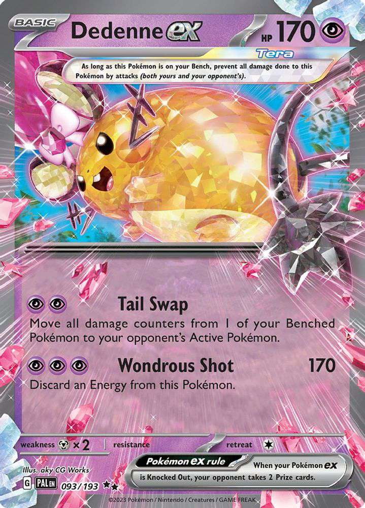Pokemon Paldea Evolved Double Rare Dedenne ex #93 - Walmart Business ...