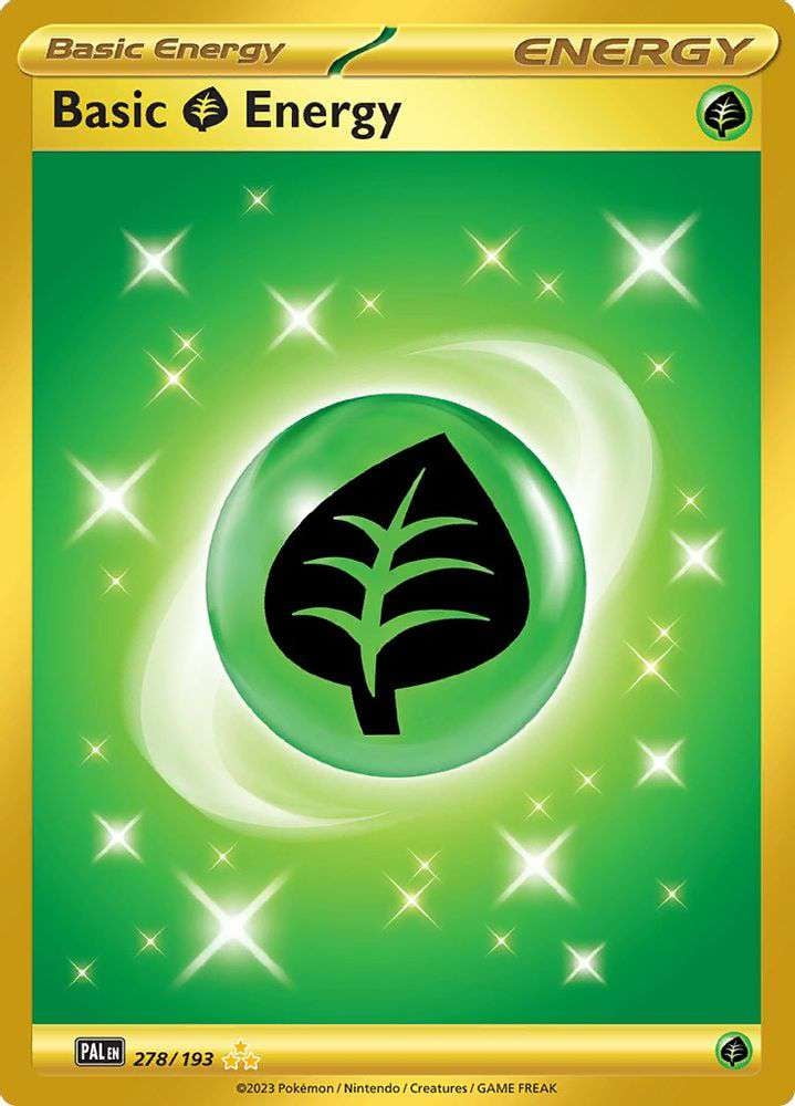 Pokemon Paldea Evolved Hyper Rare Basic Grass Energy #278 - Walmart.com