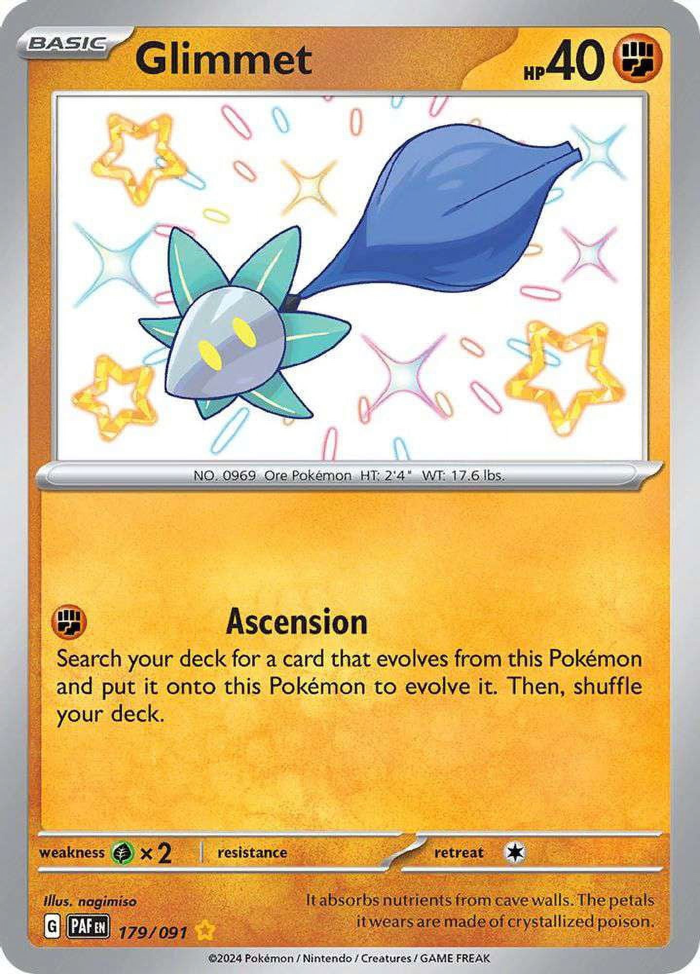 Pokemon Paldean Fates Glimmet #179 (Shiny Rare) - Walmart.com