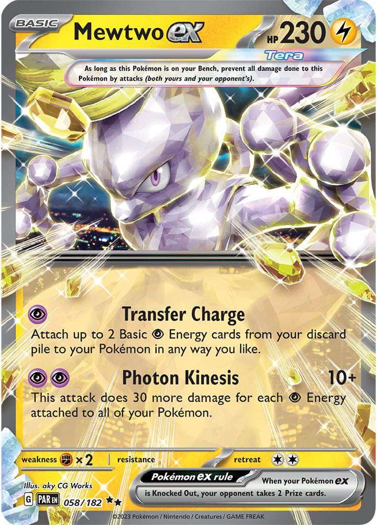 Pokemon Paradox Rift Double Rare Mewtwo ex #58 - Walmart.com