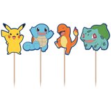AMS Pokemon Party Picks, Assorted Cupcake Toppers, 3.5 Inches Tall ...