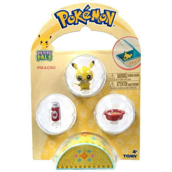 Pokemon Petite Pals Pikachu Mini Figure 3-Pack (Version 2) - Walmart.com