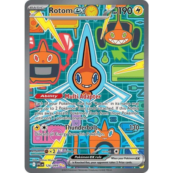 Pokemon Phantasmal Flames Special Illustration Rare Rotom ex #126 ...