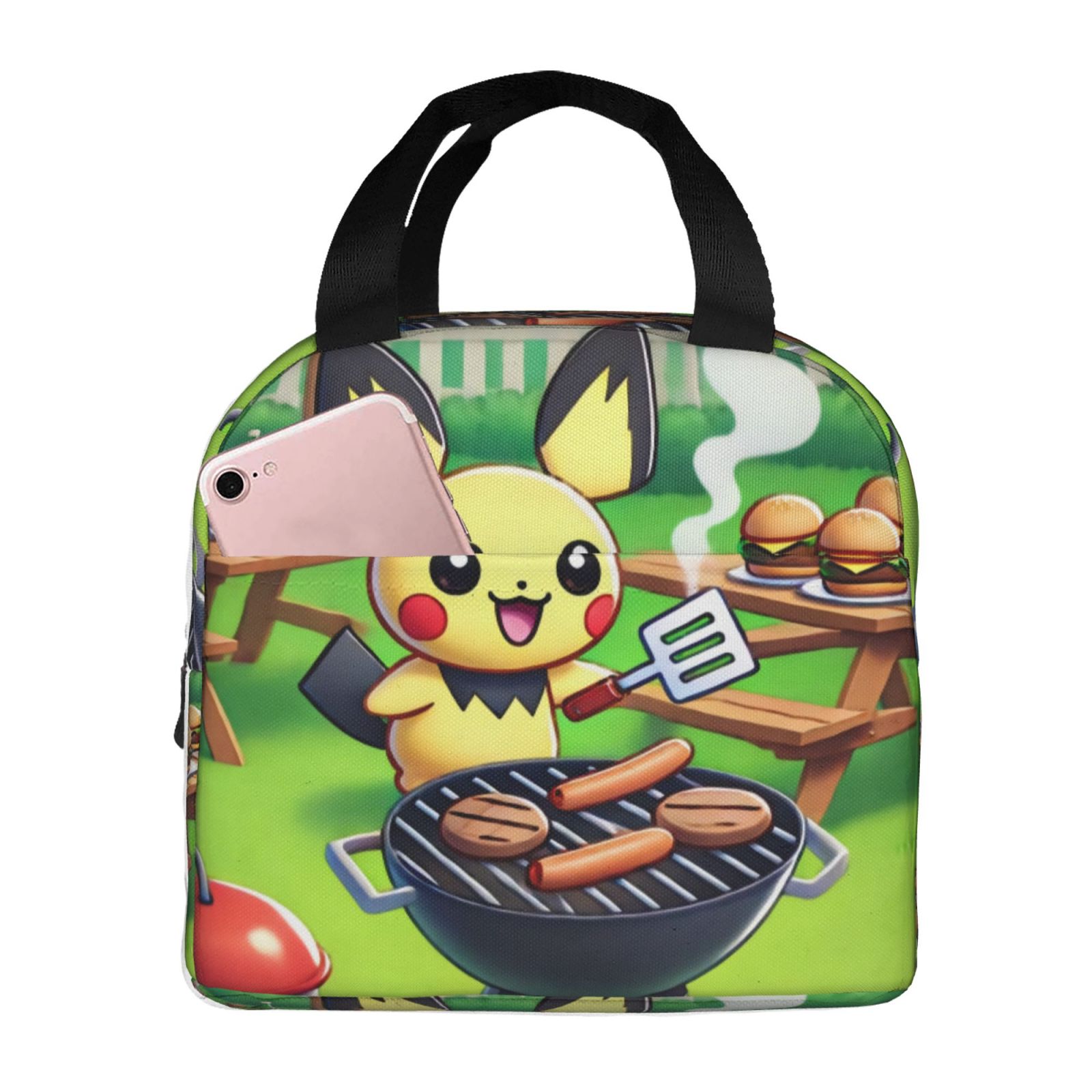 Pokemon Pichu Bbq Lunch Box,Lunch Bag,Insulated Lunch Bag,Lunch Bags ...