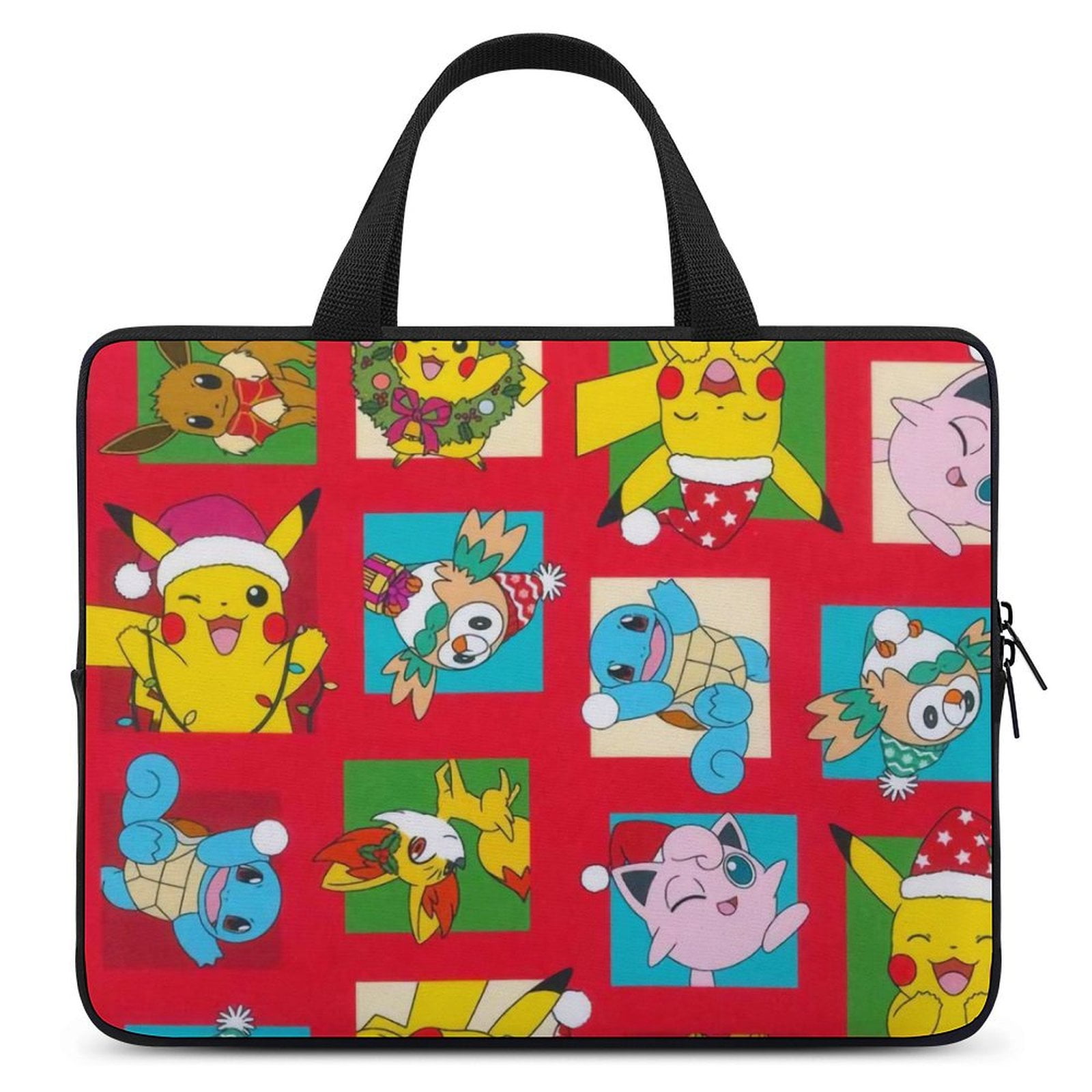Pokemon Pickachu's Holiday in Red Laptop Bag,Laptop Case Fits Up to 17 ...