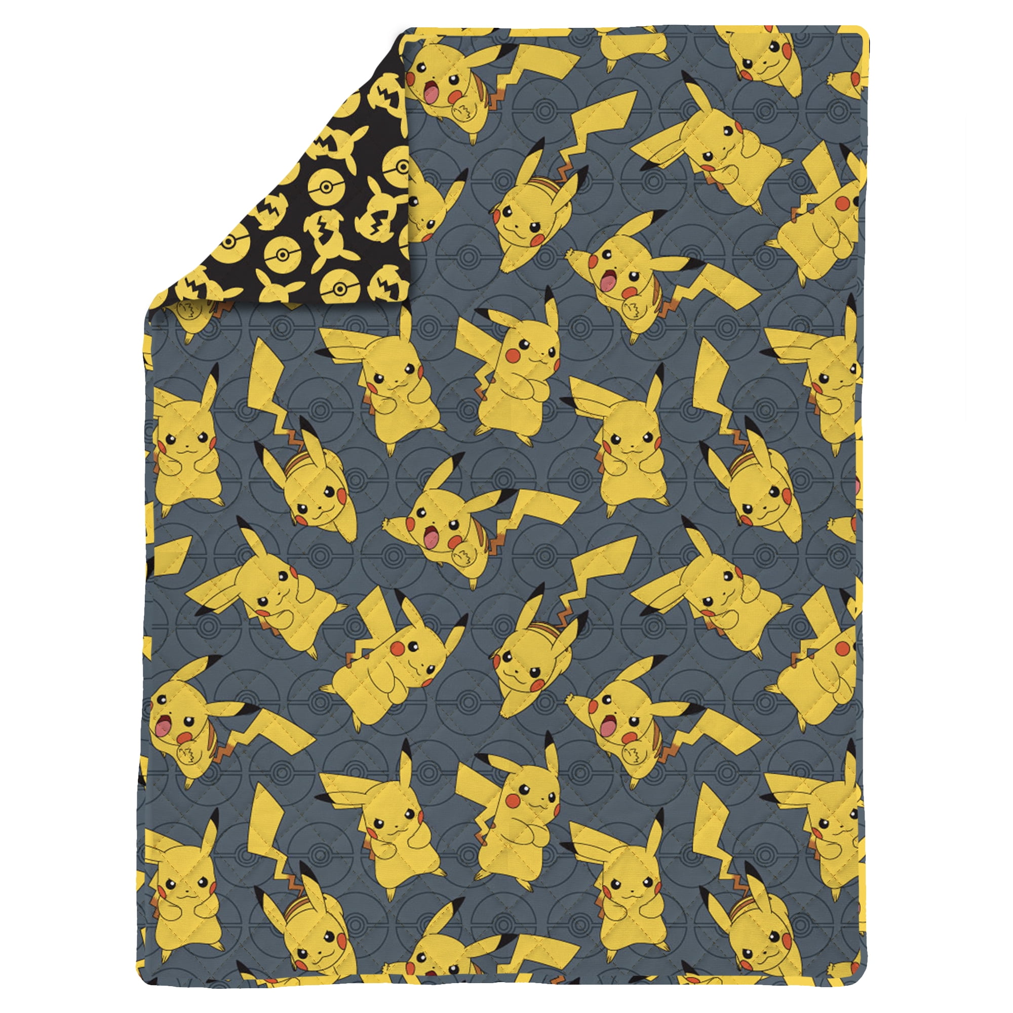Pokemon Pika Pose Quilted Blanket 60x90 inches - Walmart.com