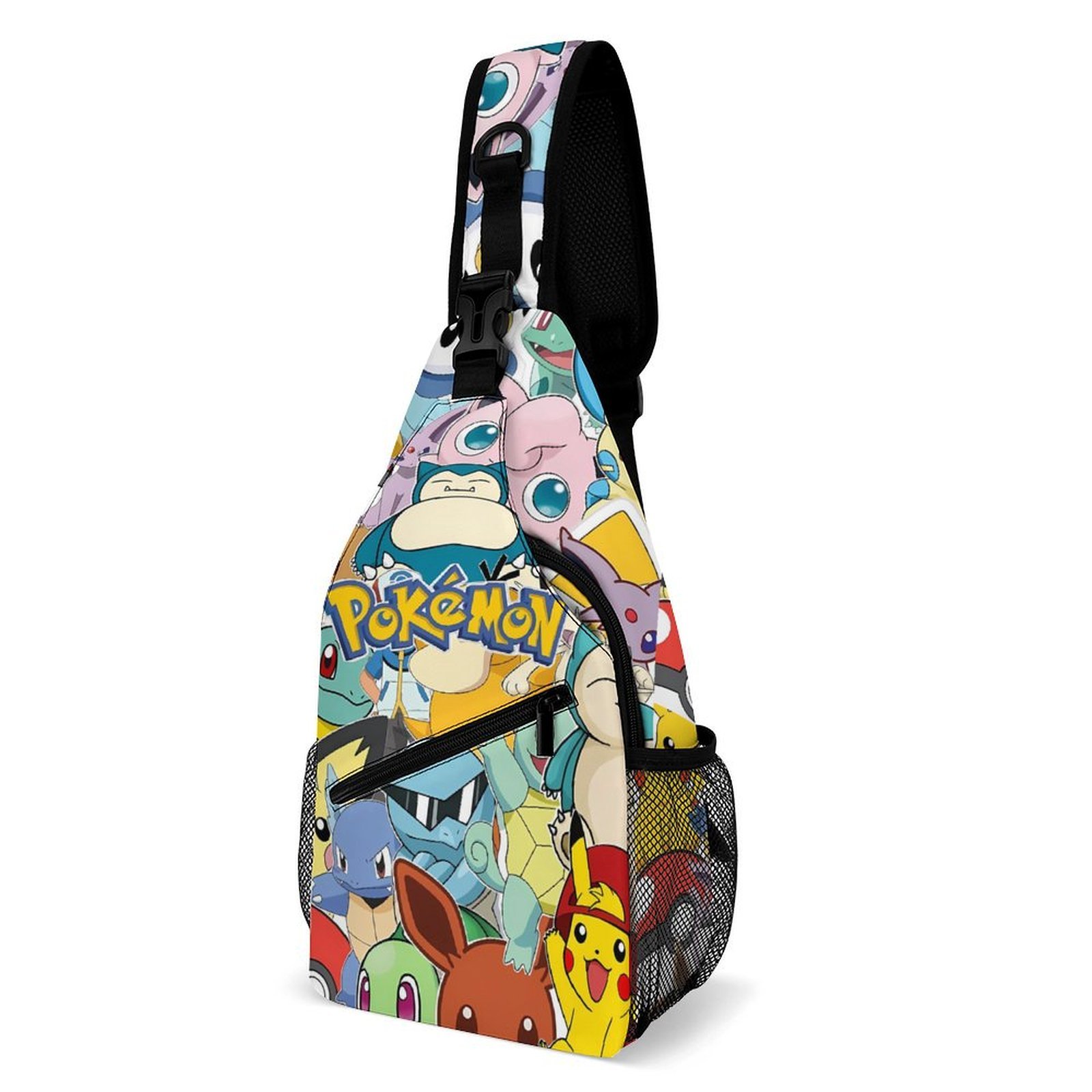 Pokemon_Pika-chu Crossbody Backpack For Men Women Sling Bag Cartoon ...