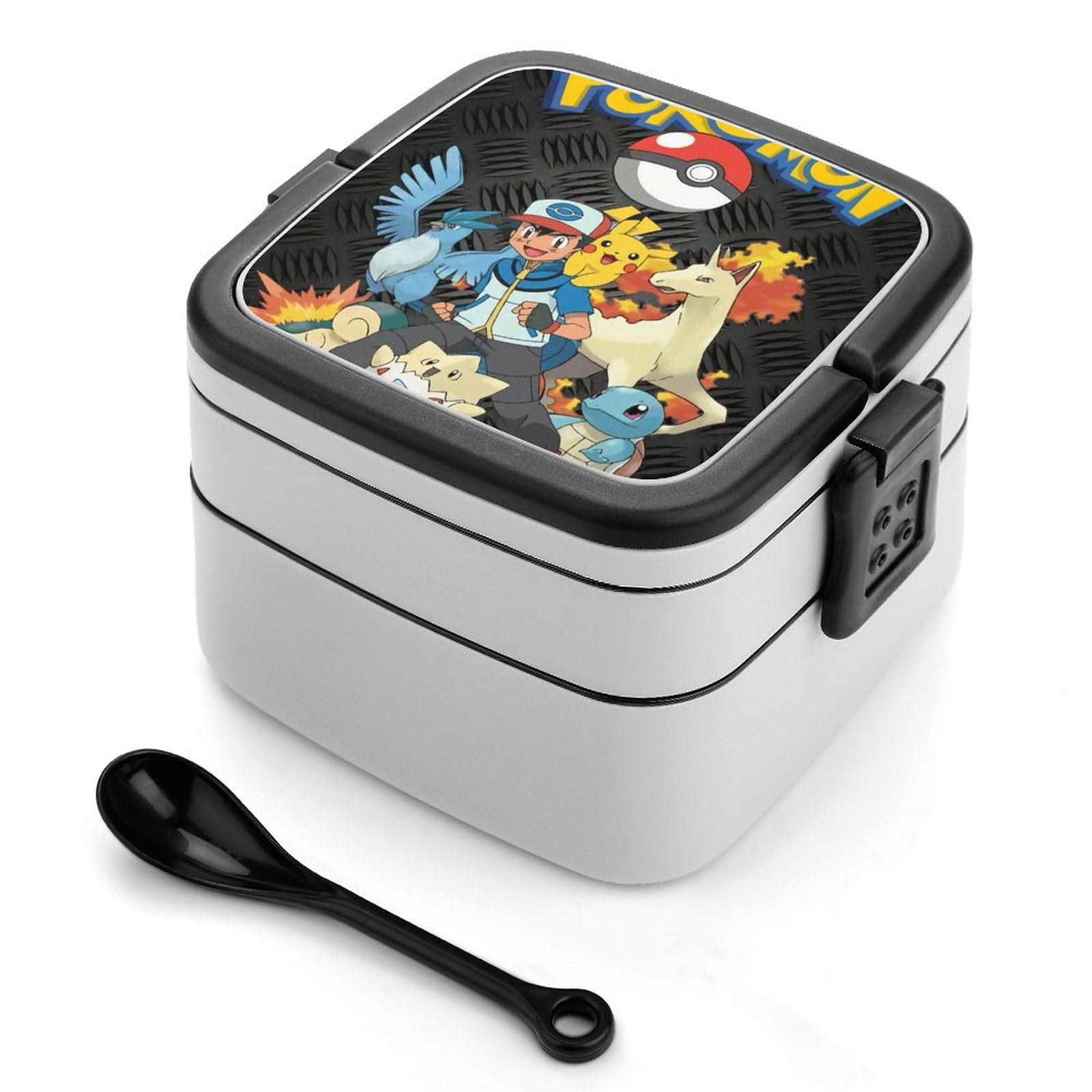 Pokemon-Pikachu 1234 Reusable Bento Boxes Lunch Box Double Layer ...