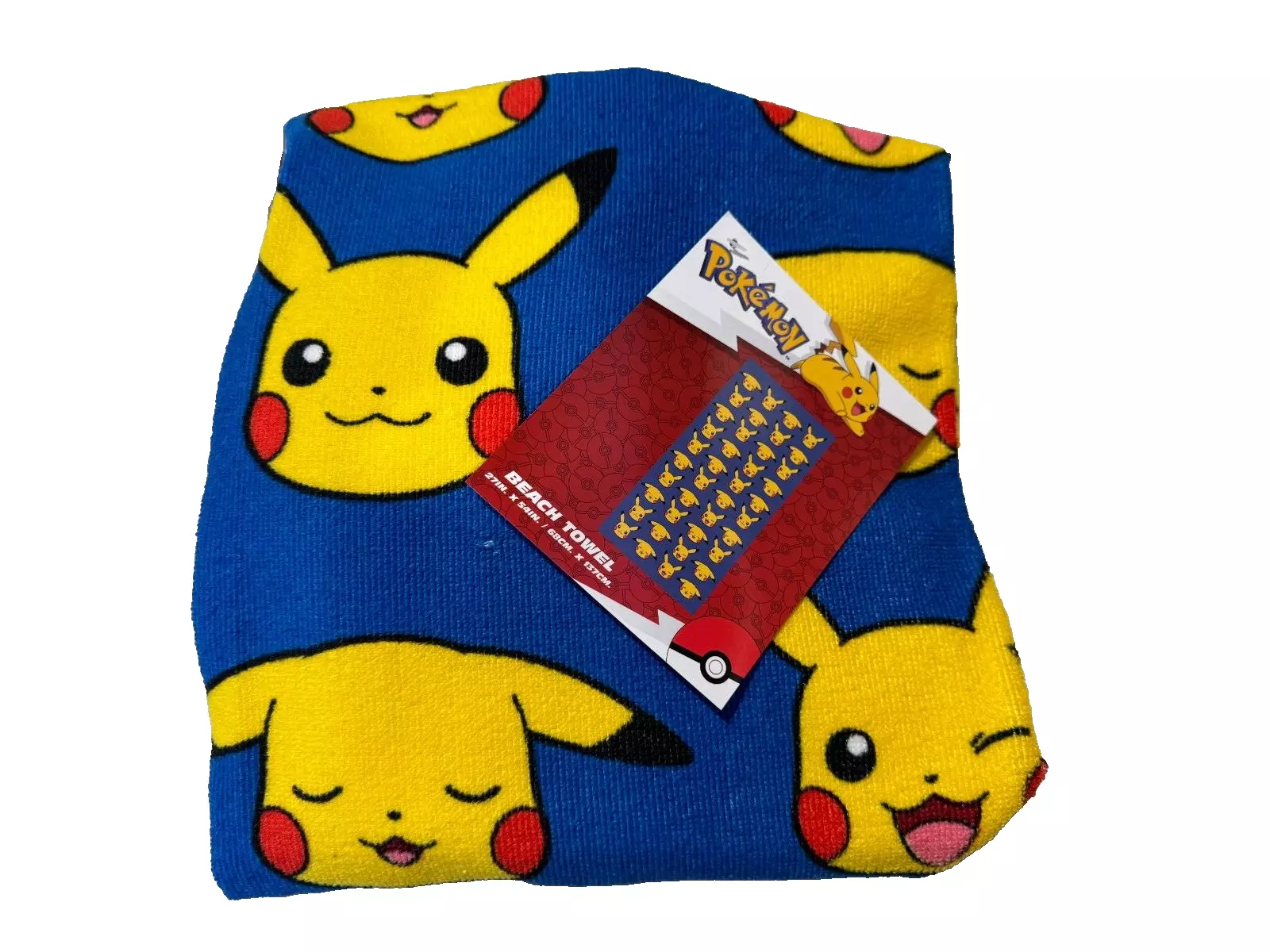 Pokemon Pikachu 30"x60" Beach Towel, Multi-Color, Boys - Walmart.com
